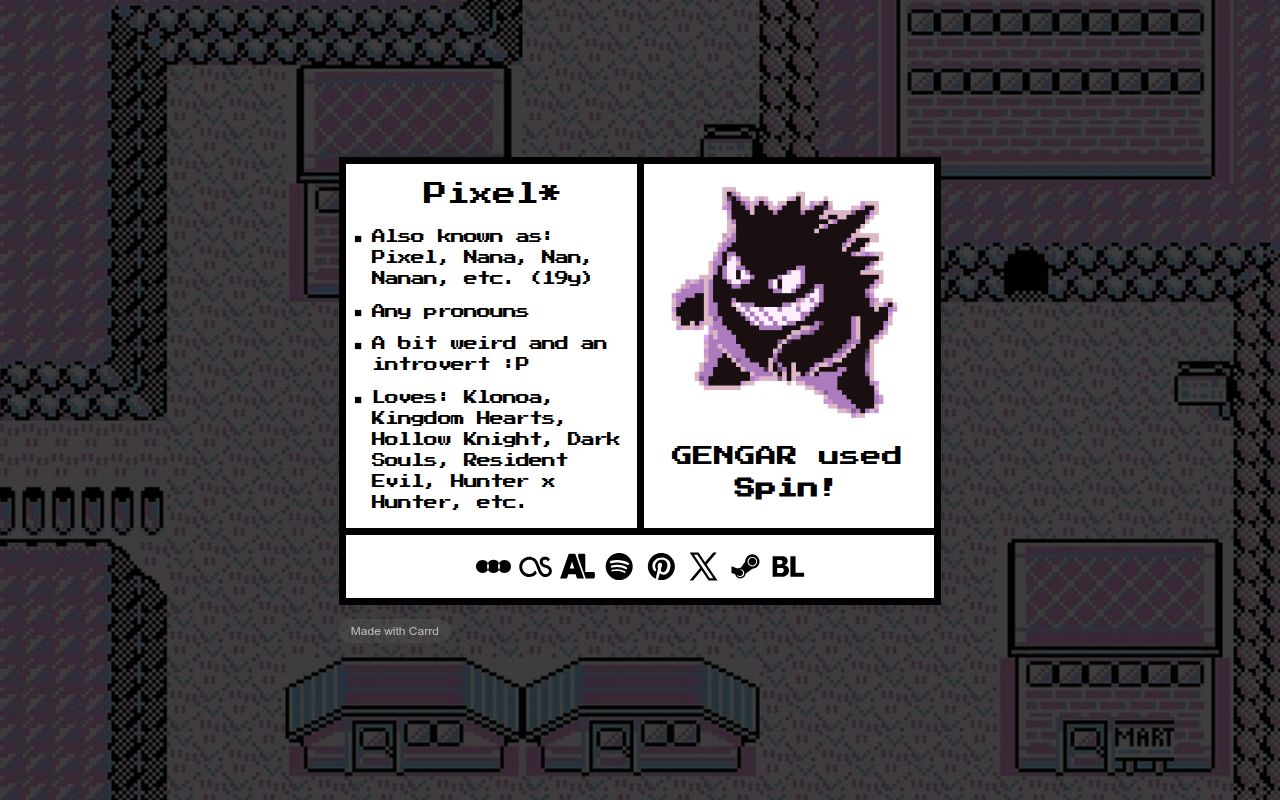 Pixel's Carrd